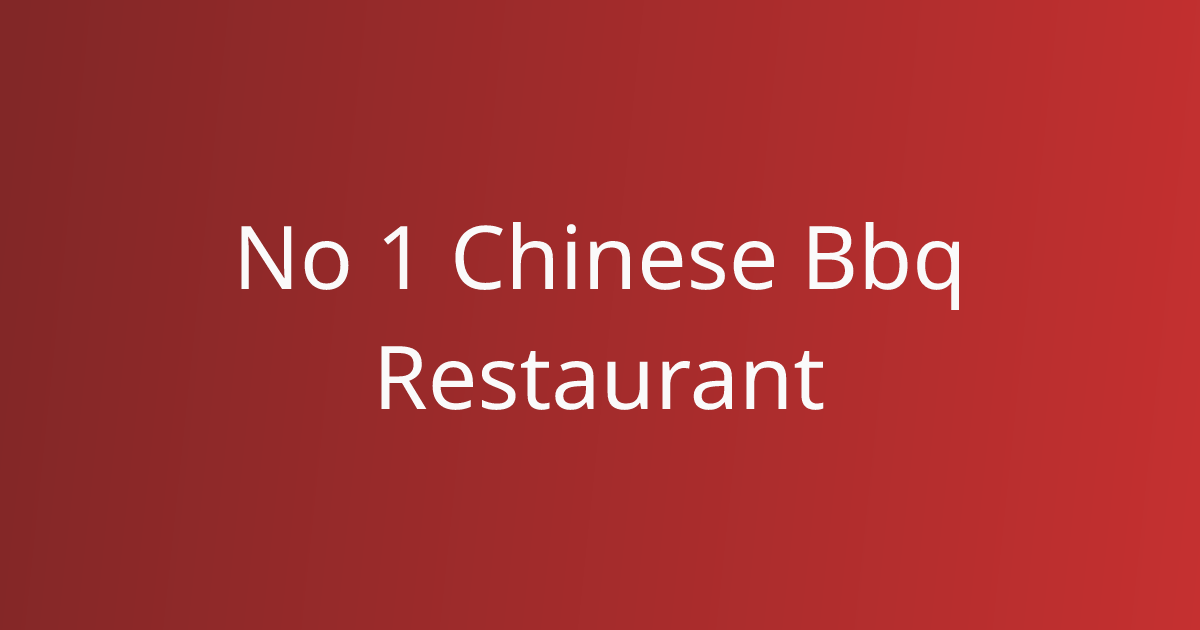 Order Authentic Asian Online | No 1 Chinese Bbq Restaurant - Pickup or ...